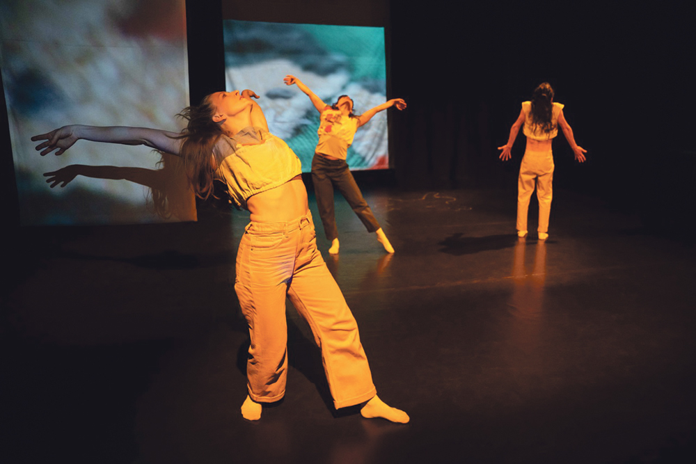 Andrea Lagos Neumann erinnerte in einer Performance im Kammertheater ...